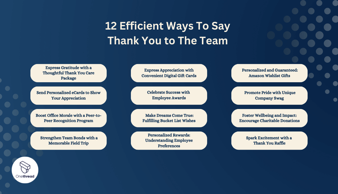 How To Thank Your Team: Efficient Ways To Say Thanks to Team | Onethread