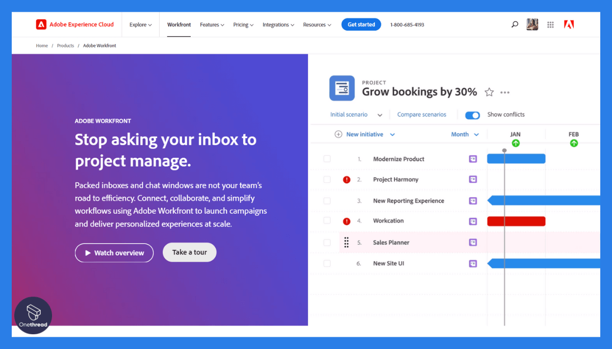 Top 8 Adobe WorkFront Alternatives And Competitors of 2023 | Onethread