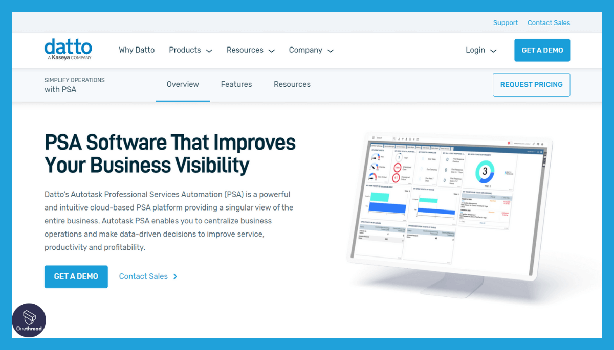 10 Autotask Alternative for Centralized Project Management | OnethreadBlog