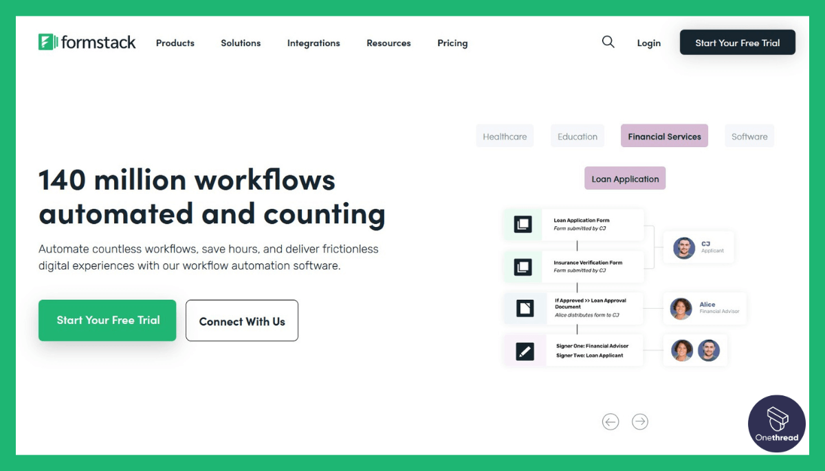 Top 9 Formstack Alternatives and Competitors of 2023 | Onethread