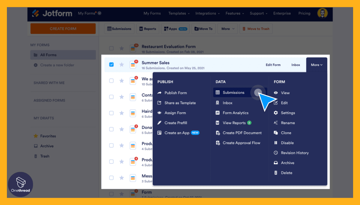 Top 9 Formstack Alternatives and Competitors of 2023 | Onethread