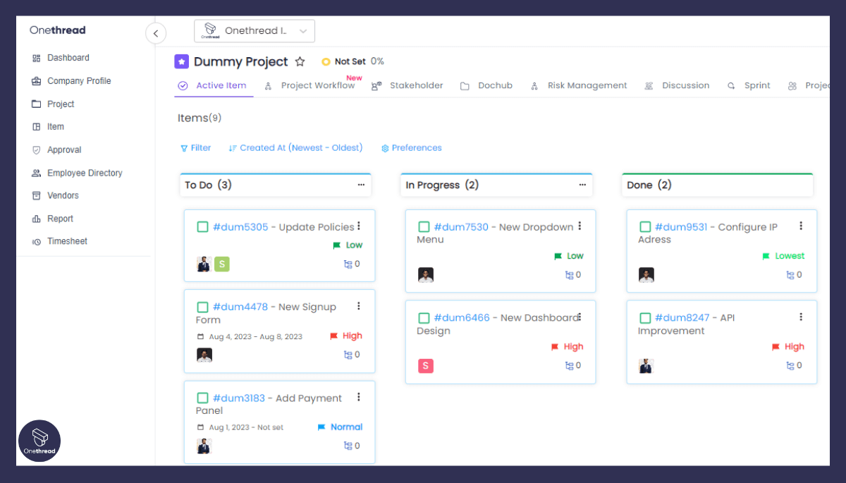Kanban Board Examples: Customize Kanban Boards As You Need | Onethread