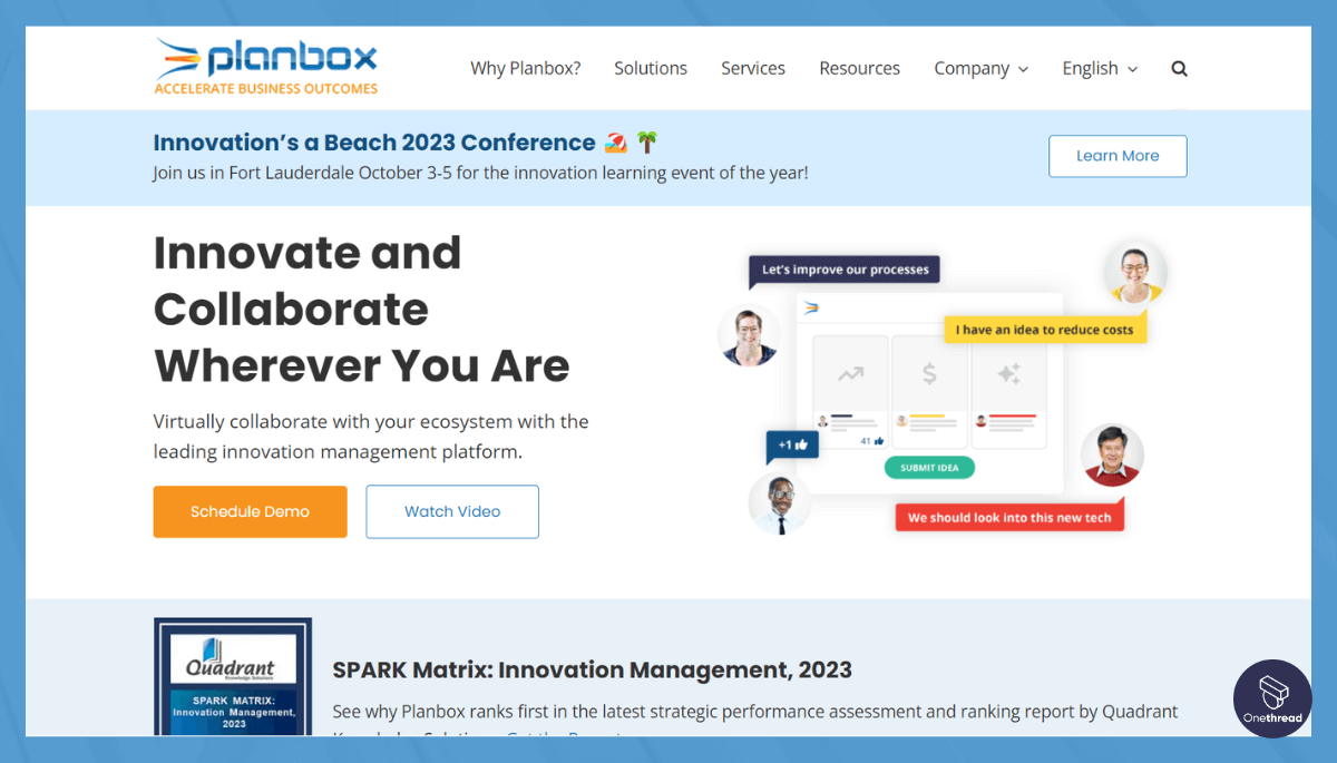 Top 10 Planbox Alternatives for Empowering Collaboration | Onethread