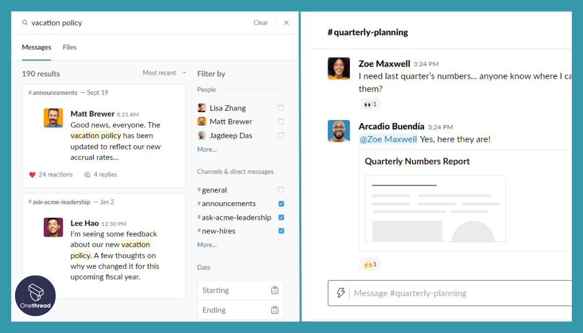 Our Top 8 Pick for Slack Alternatives And Competitors Of 2023 | Onethread