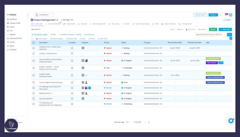 Top 5 Project Management Dashboard Software in 2023 | OnethreadBlog