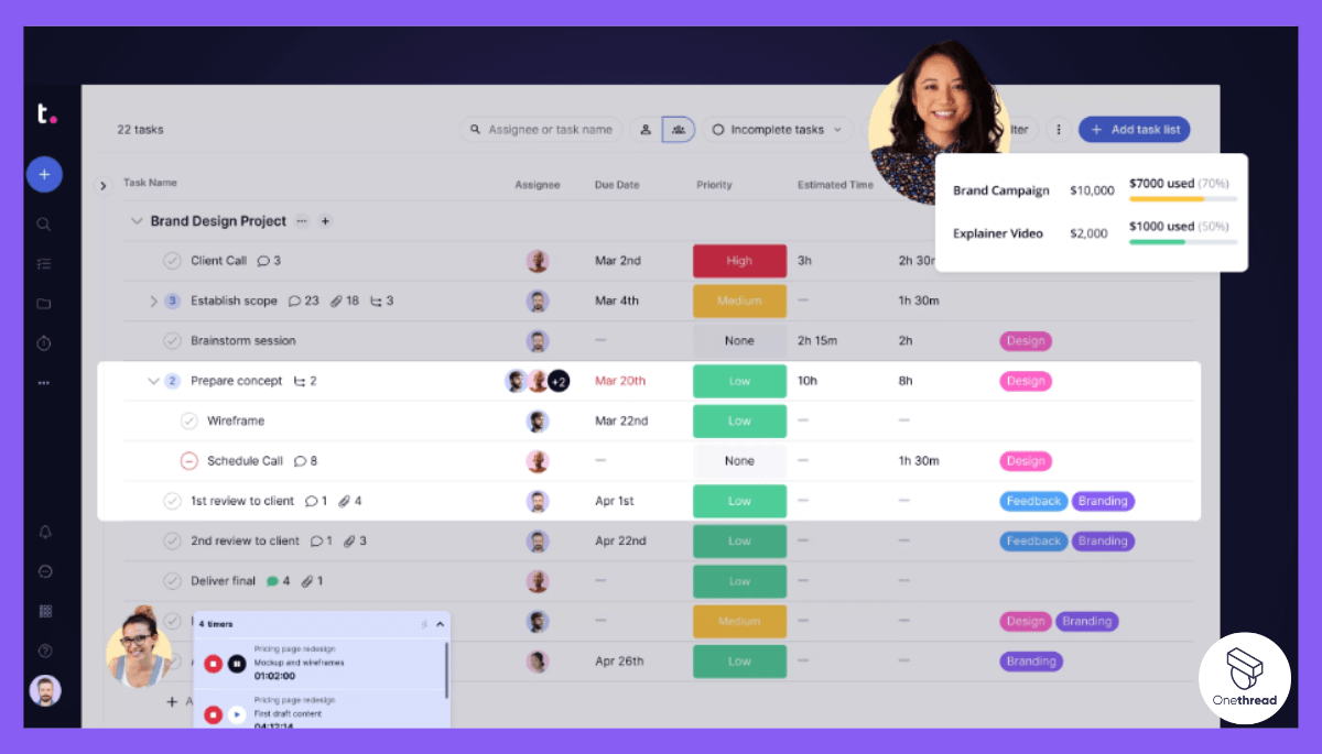 13 Best Project Management Software For Marketing Agencies | Onethread
