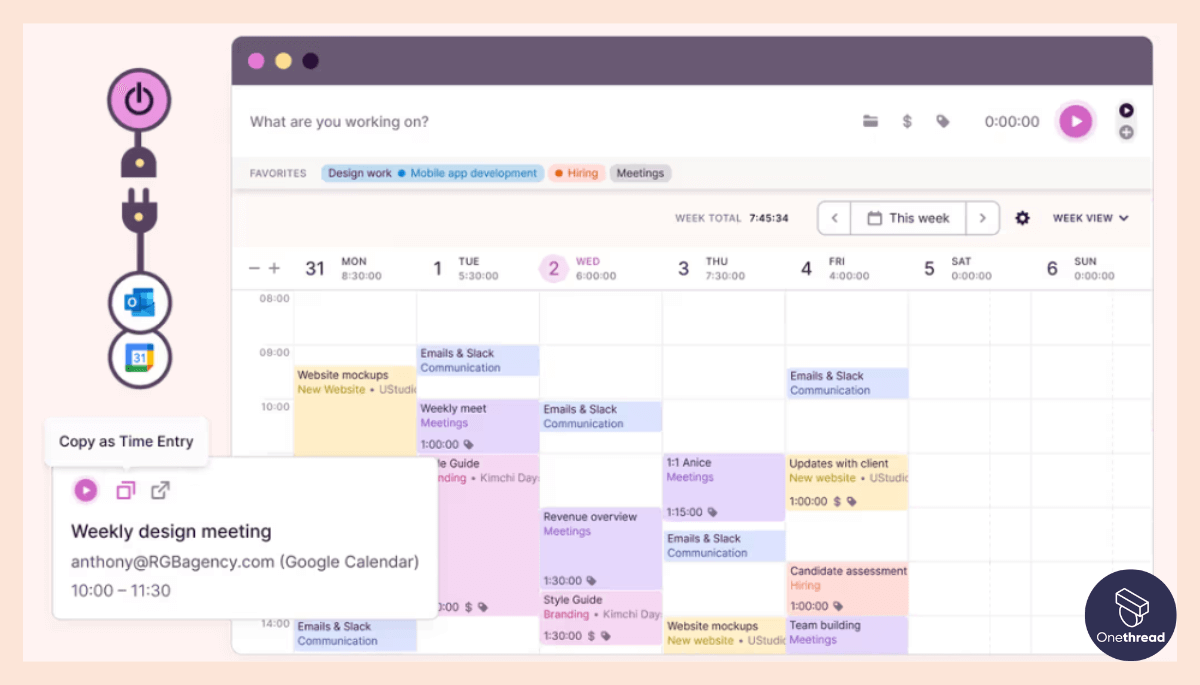 Top 5 Time Tracking Software: A Comprehensive Review | Onethread