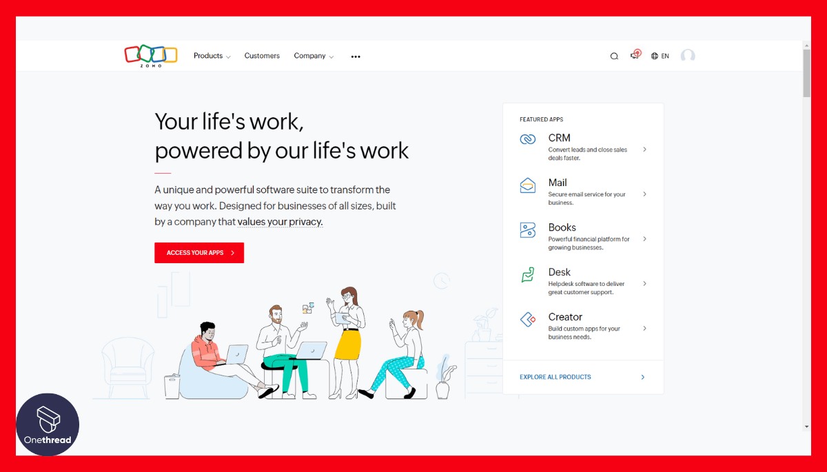 8 Best Zoho Alternatives And Competitors of 2023 | Onethread