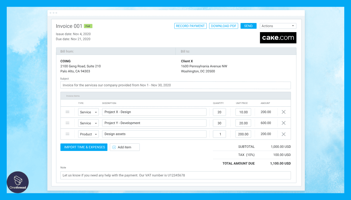 Top 5 Time Tracking Software: A Comprehensive Review | Onethread
