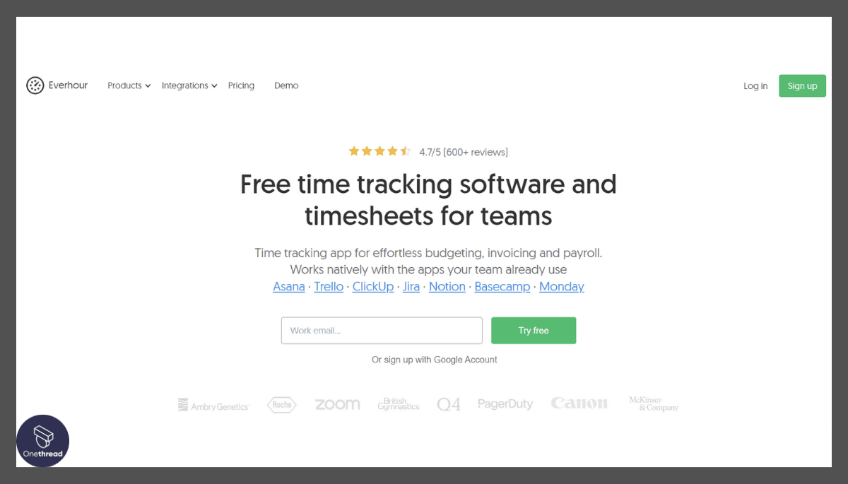 Top 11 Clockify Alternatives for Efficient Time Tracking in 2024 | Onethread