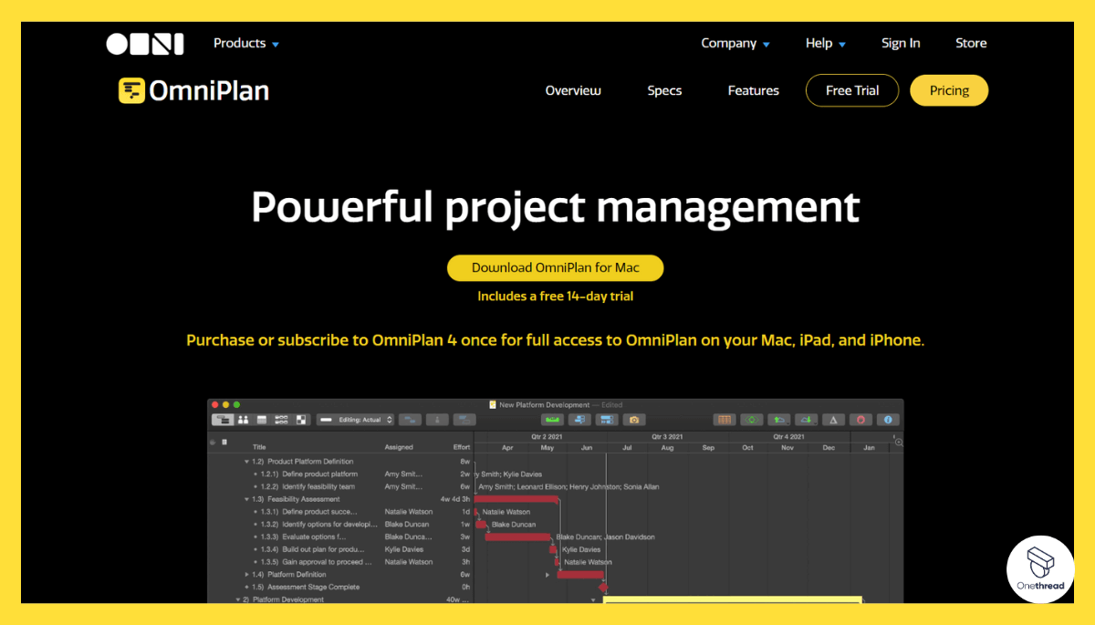 Microsoft Project for Mac Users: 2025 Alternatives | Onethread