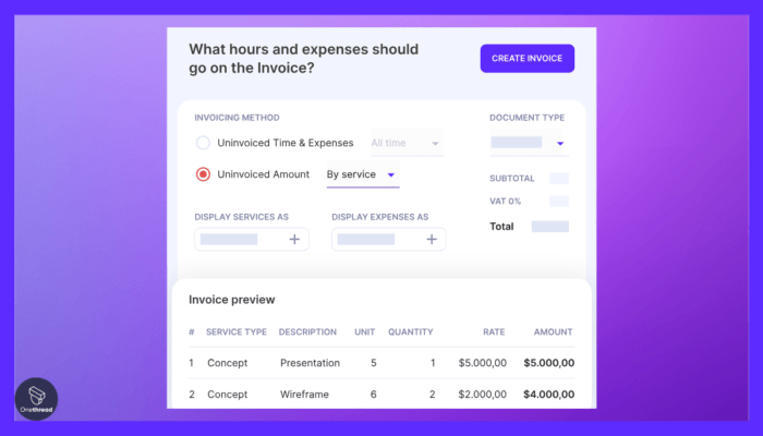 5 Best Project Management Software for Invoicing | Onethread