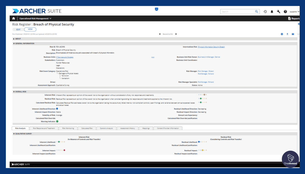 Top 5 Risk Management Software: A 2023 Overview | Onethread